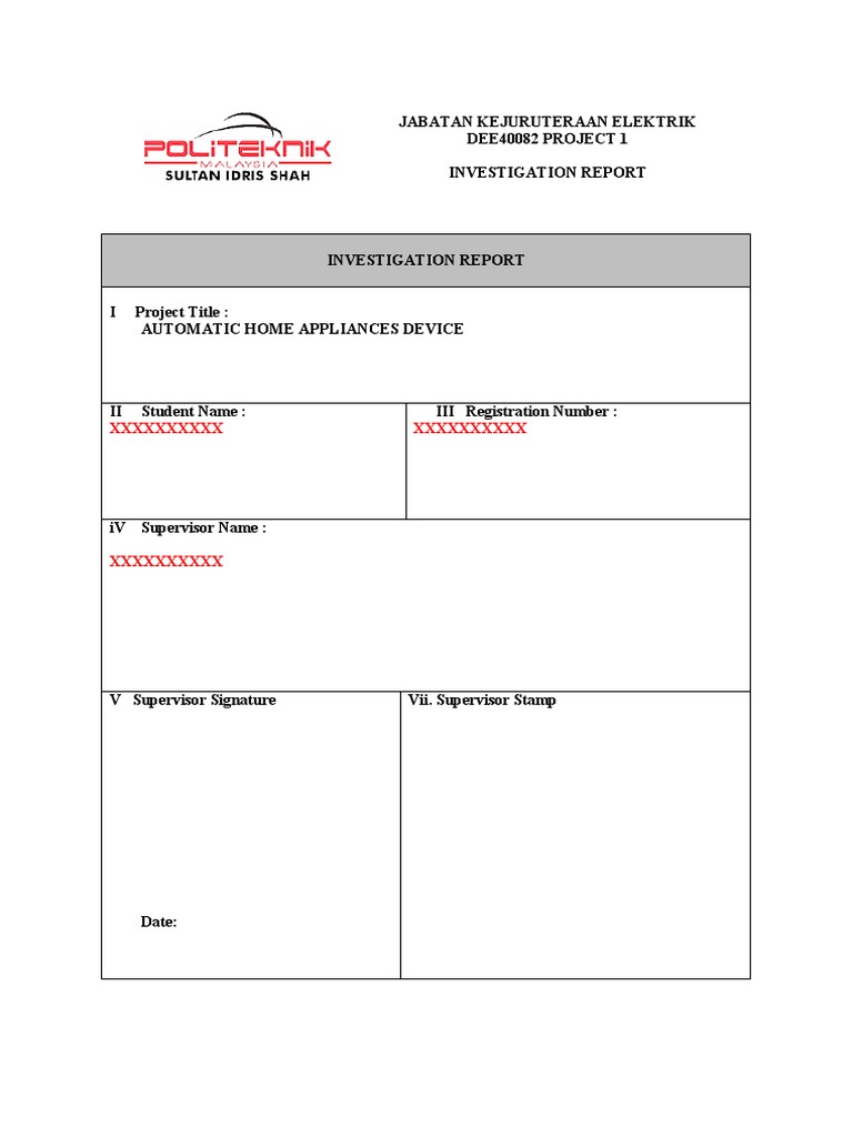 Contoh Investigation Report Project 1 | Download Free PDF | Arduino | Computer Hardware