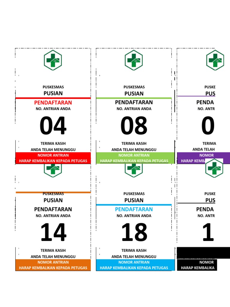 Nomor Antrian | PDF