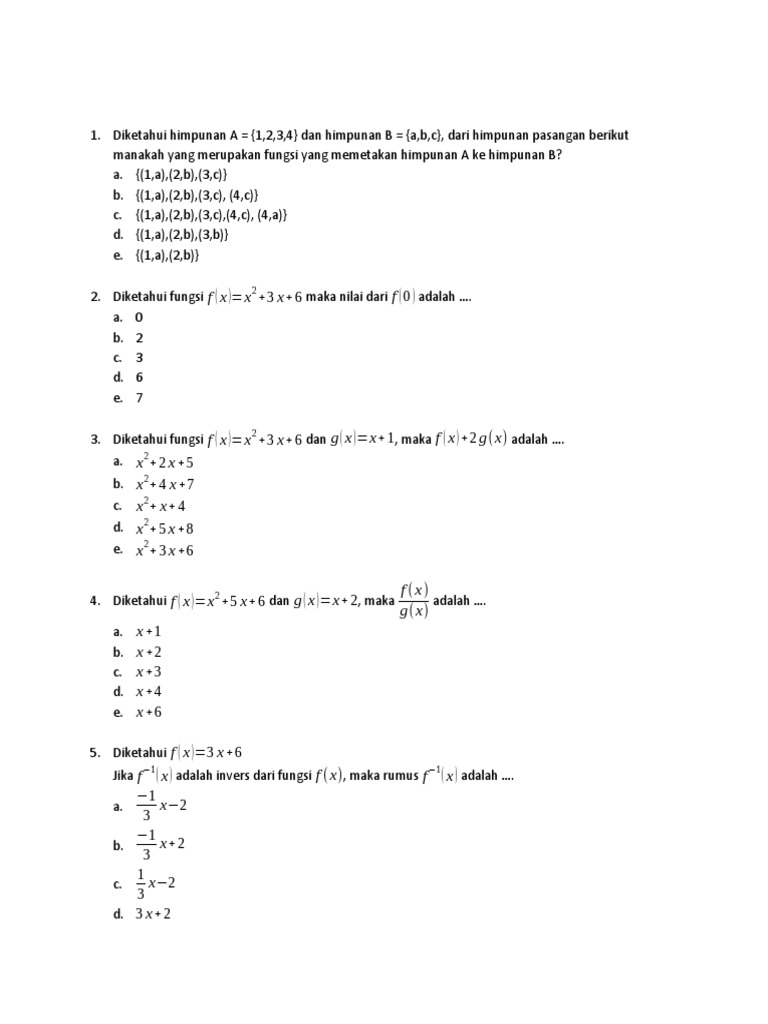 Latihan Soal PTS | PDF