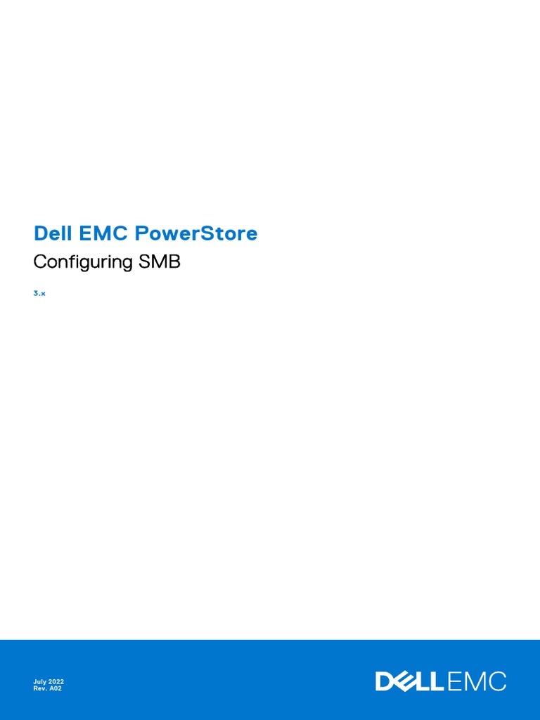 Powerstore - Configuring CIFS | PDF | File Transfer Protocol | File System