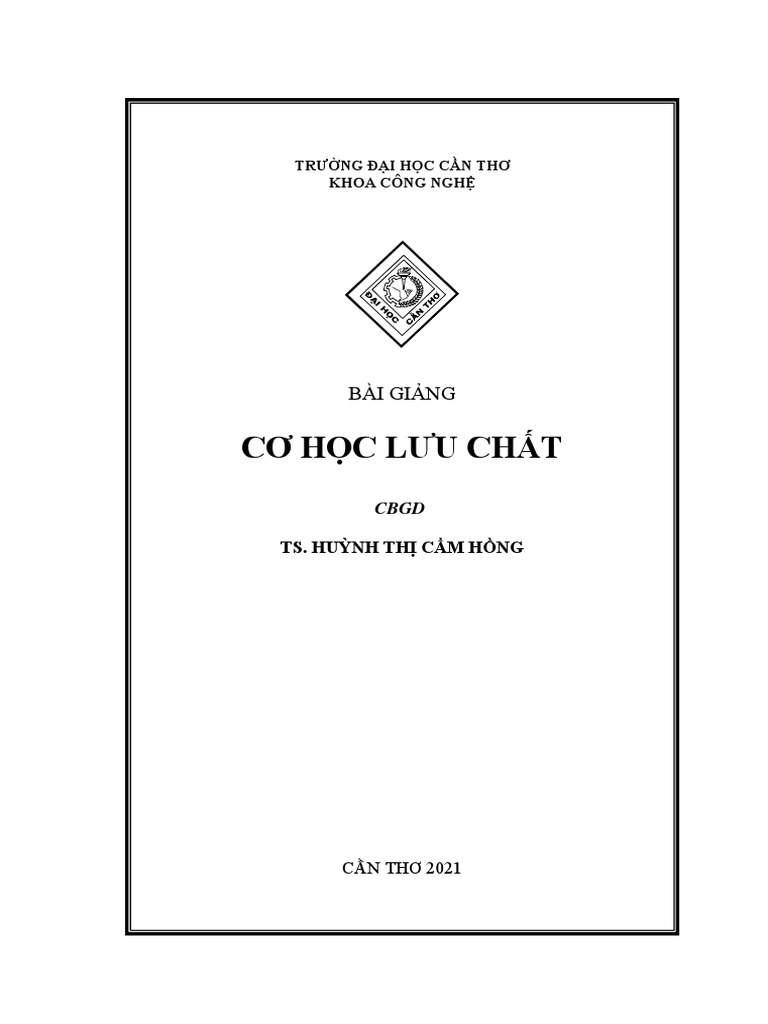 Co Hoc Luu Chat - HTC Hong | PDF