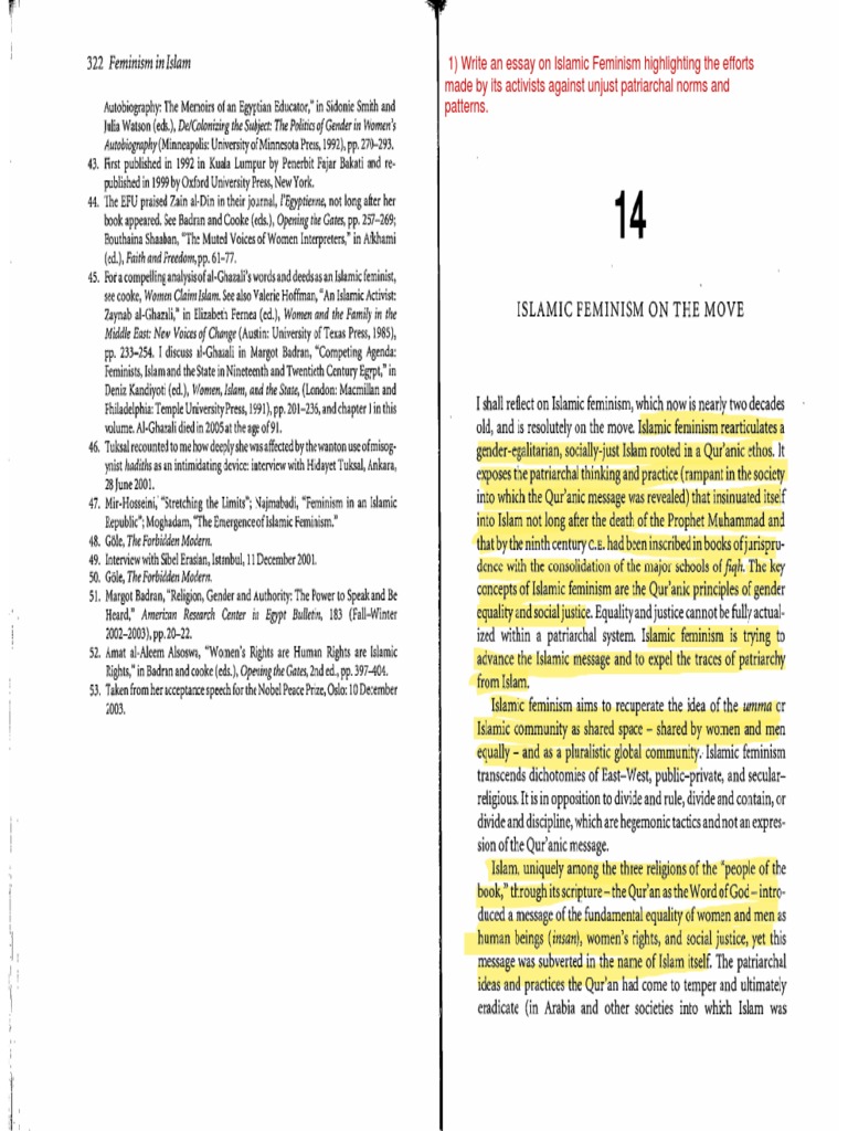 Islamic Feminism On The Move | PDF