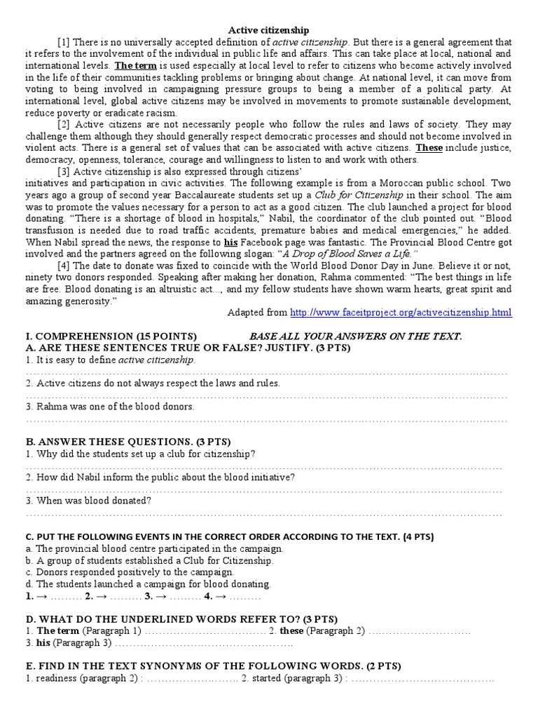 Active Citizenship | PDF | Citizenship | Democracy