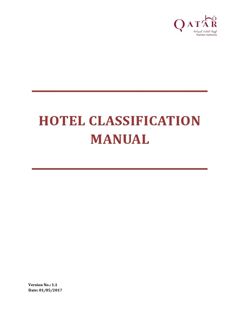 QTA - Qatar Tourism Authority - HOTEL CLASSIFICATION - 2017 | PDF ...