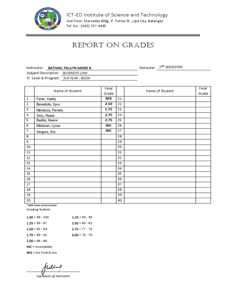 Business Law (3rd Year - Bsoa) | PDF