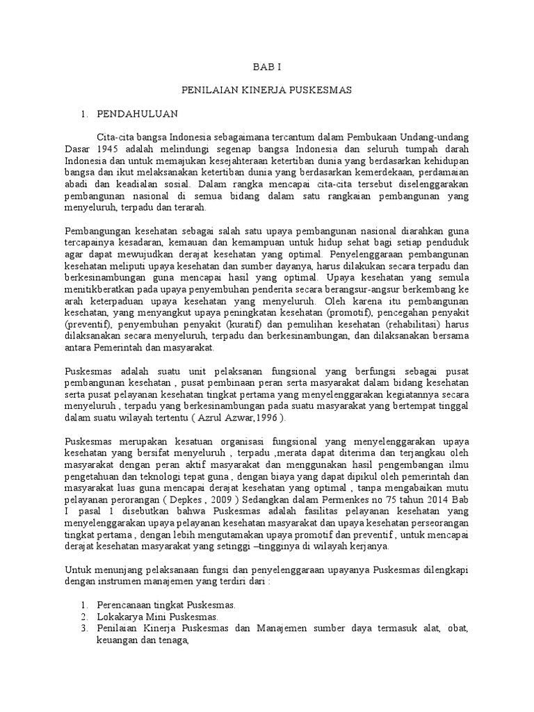 Laporan Kinerja Puskesmas Pulubala | PDF