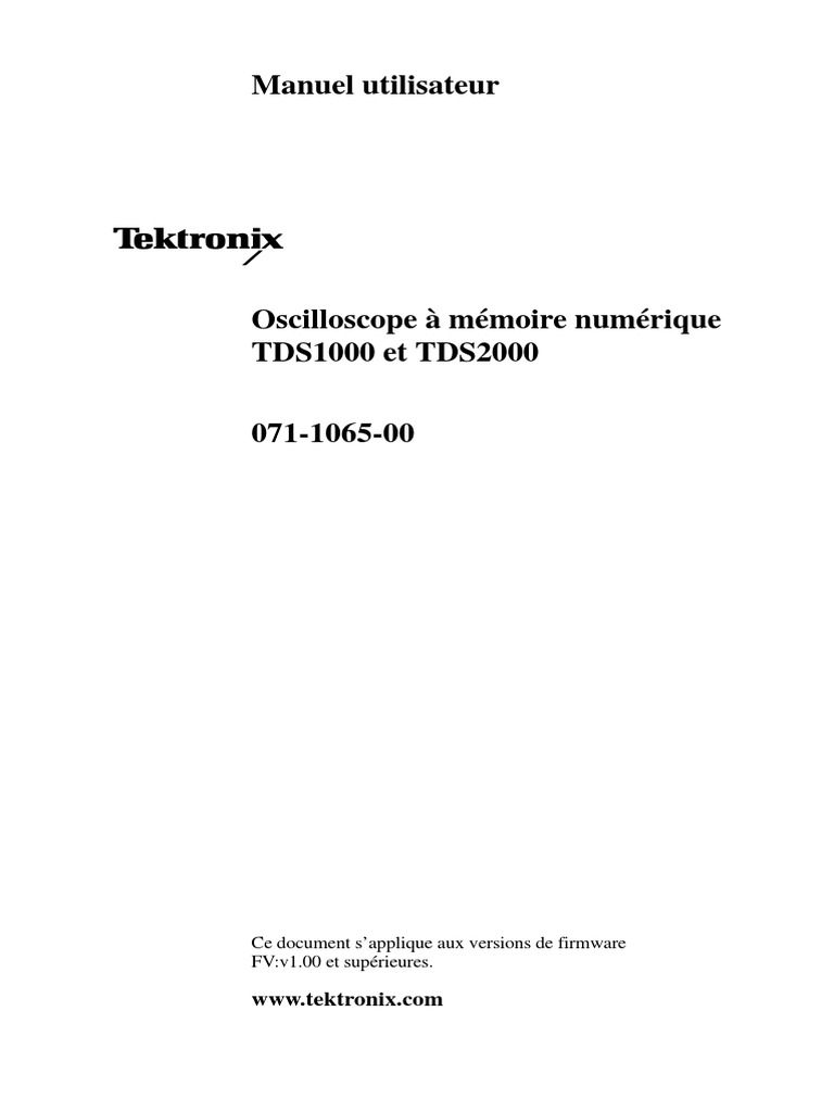 Oscillo Tektronic Tds | PDF | Programme informatique | Programmation