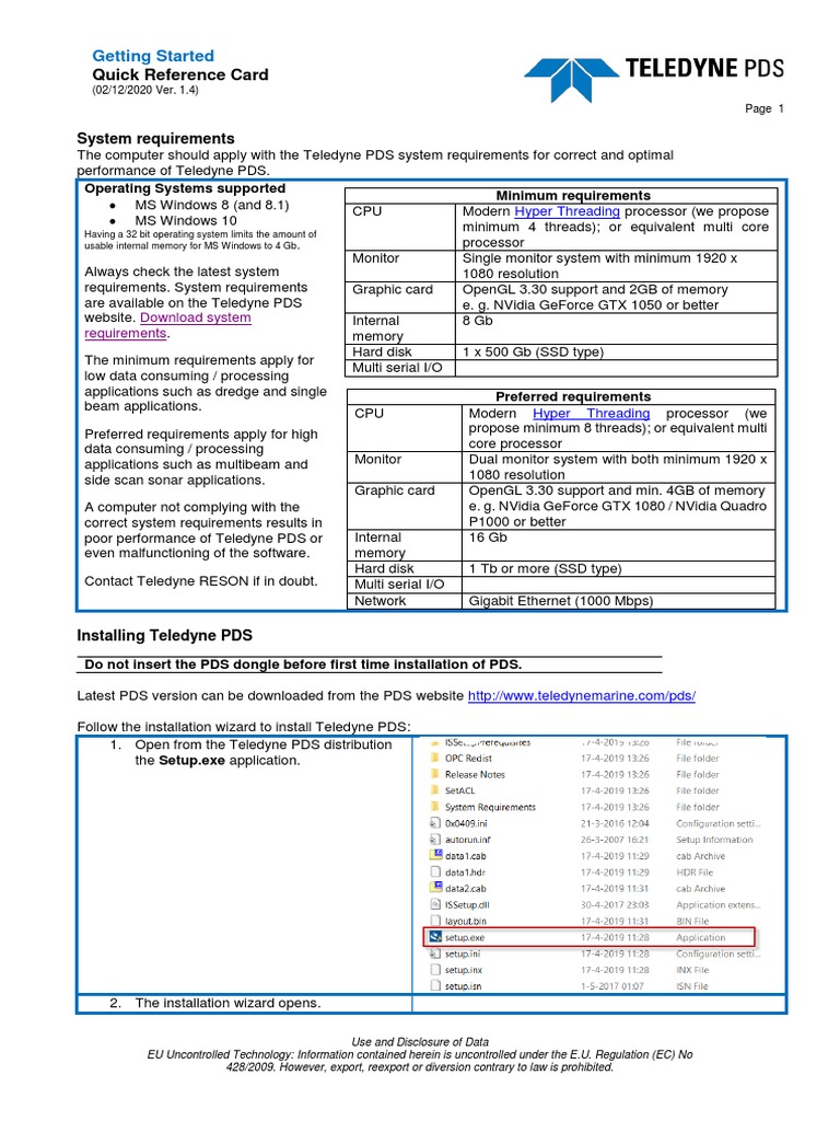 Teledyne PDS Installation Guide | PDF | Central Processing Unit | Computer Hardware