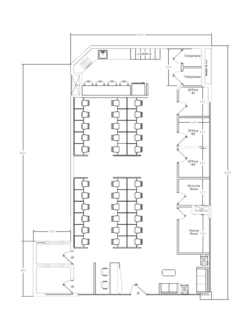 2nd. Floor Plan Proposal (33 Seats) | PDF