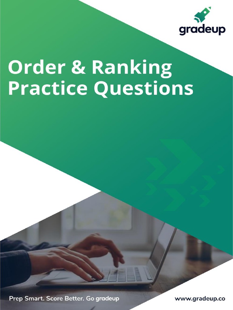 Practice Questions On Order Ranking English 95 | PDF