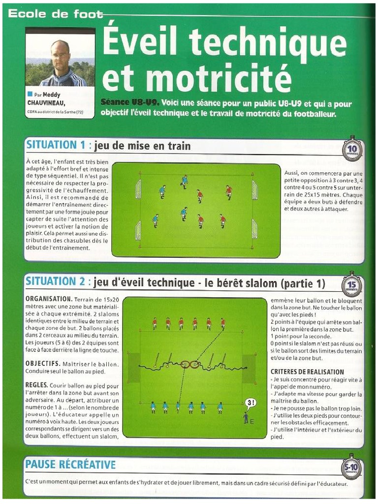Eveil Technique Et Motricite U8-U9 LPDFVM | PDF