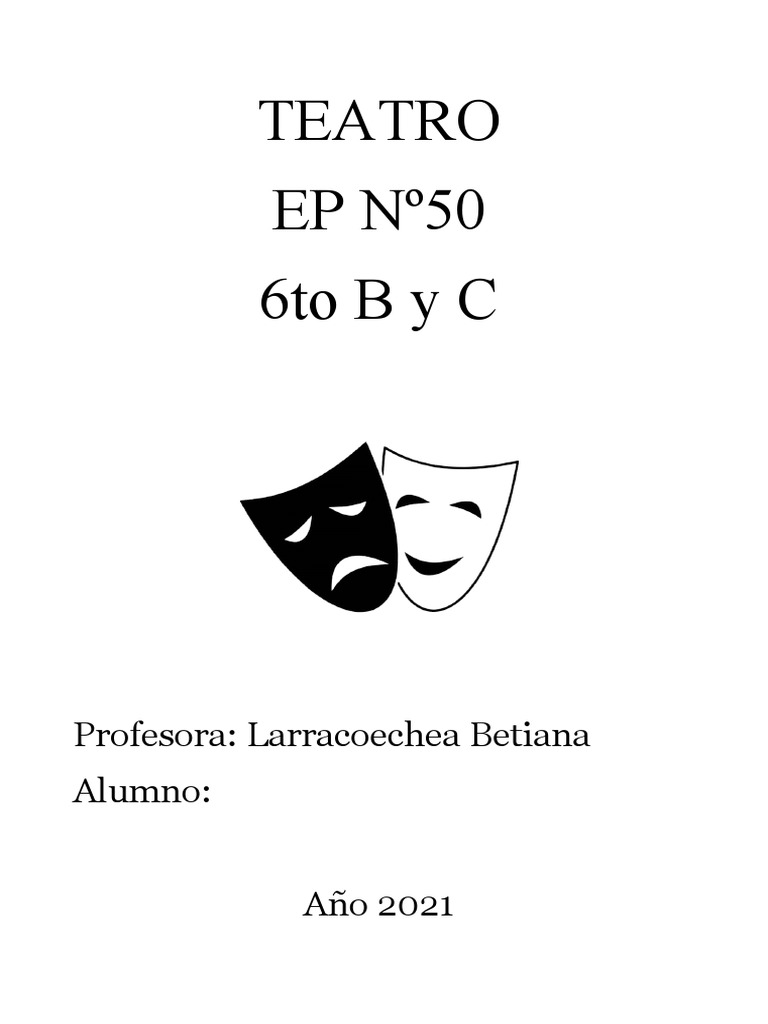 Cuadernillo Teatro | PDF | Teatro | Cuentos