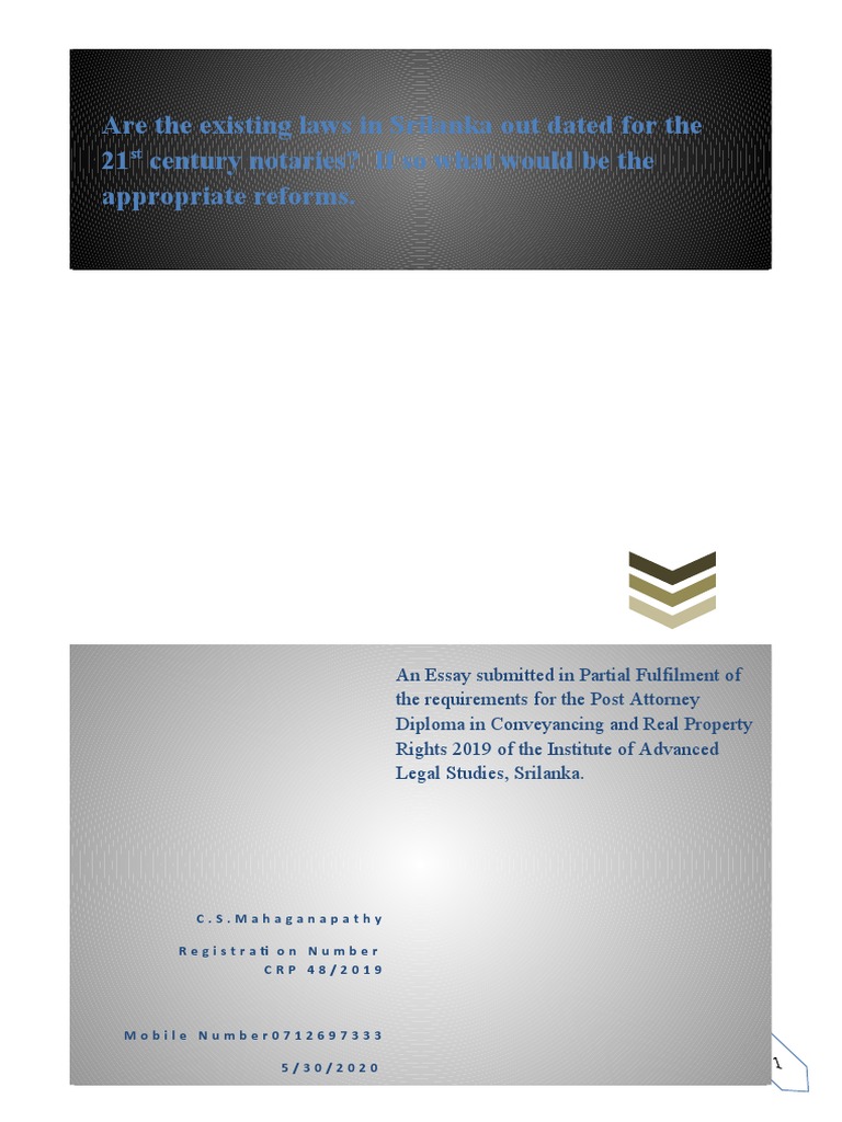 My Letter For A Post Attorney Diploma in Conveyancing and Real Property ...