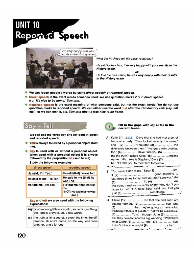 Reported Speech | PDF