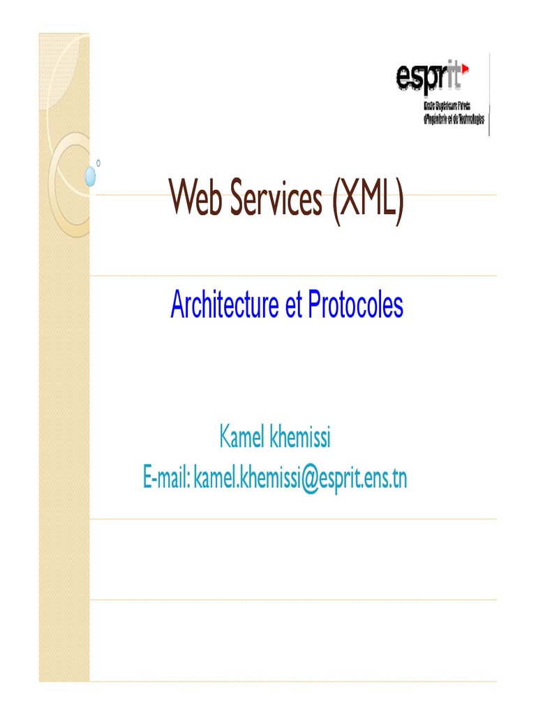 Web Service | PDF | XML | Langage de balisage