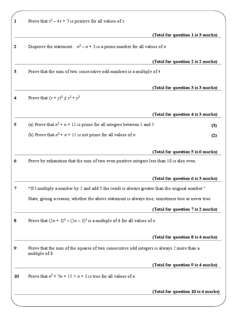 Proof ILC Work | PDF | Mathematical Proof | Numbers