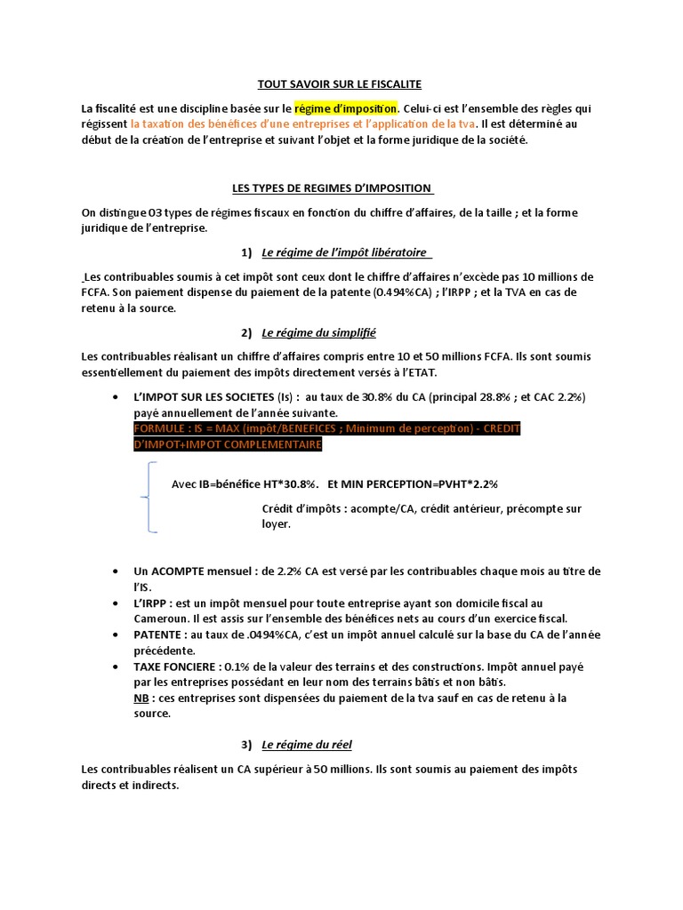 Exercice | PDF | Taxe sur la valeur ajoutée | Impôts