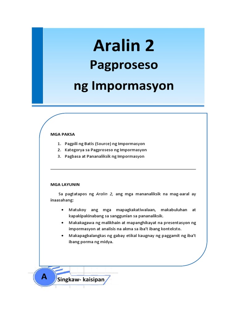 Aralin 2 | PDF
