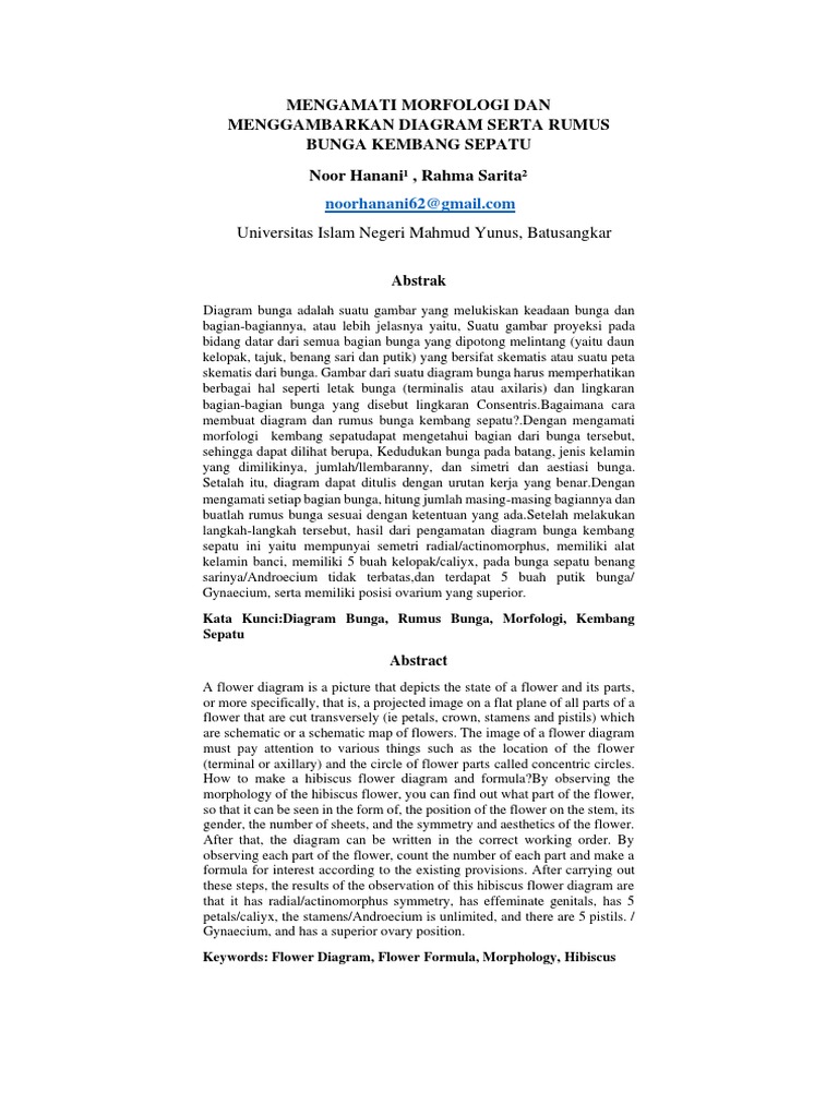 Artikel Diagram Dan Rumus Bunga Pdf