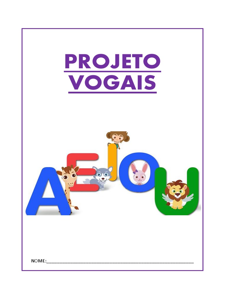 Projeto Vogais - Maternal 1 | PDF