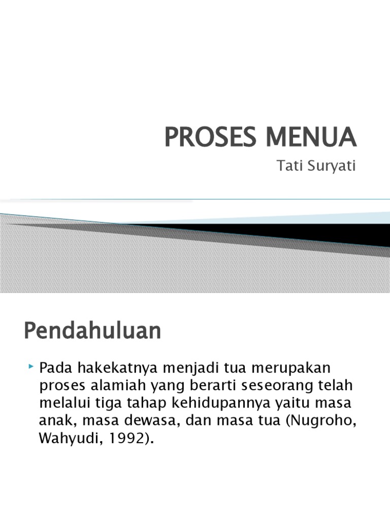 Proses Menua | PDF | Gaya Hidup