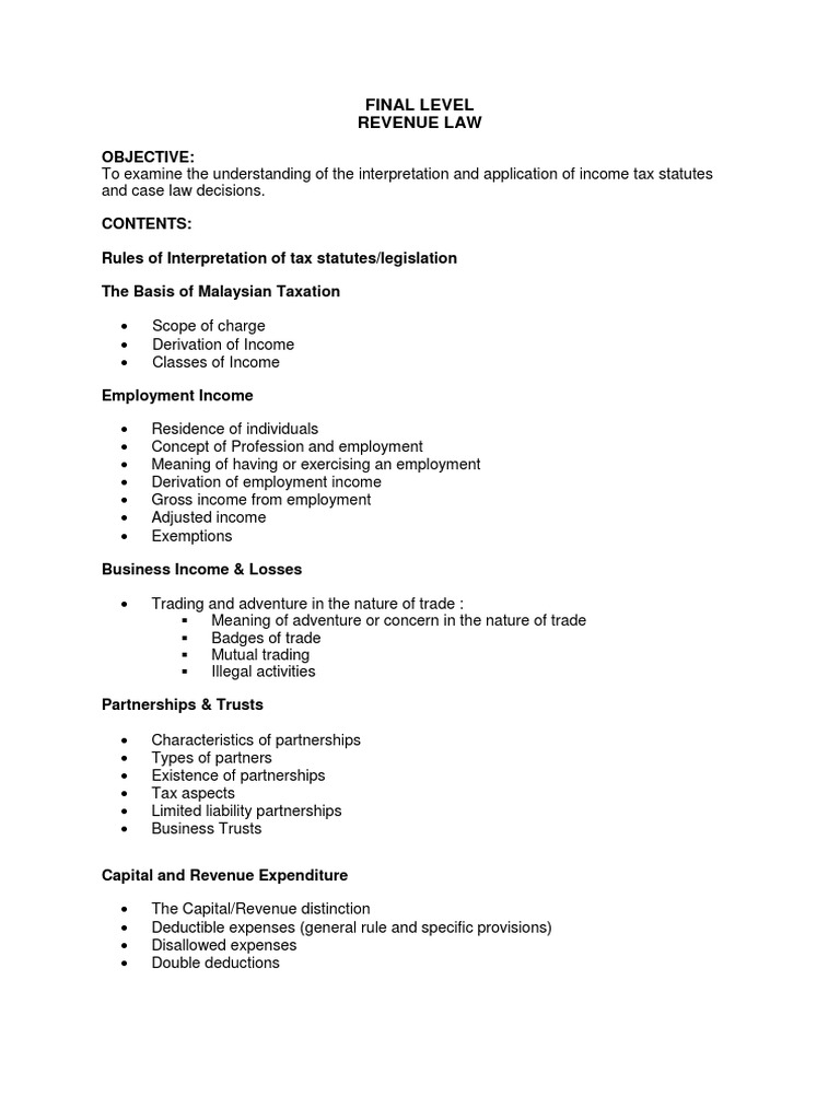 Revenue Law | PDF | Taxes | Tax Deduction