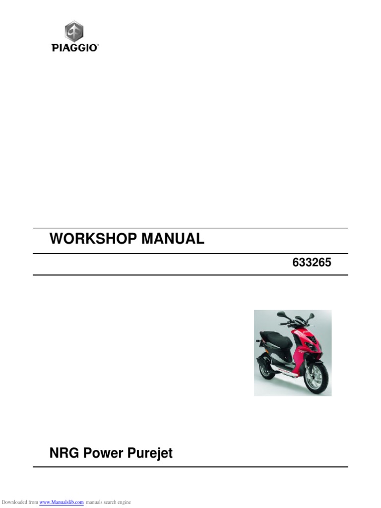 Piaggio NRG - Power - Purejet | Download Free PDF | Brake | Piston