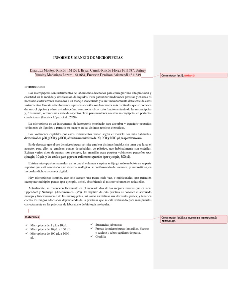 Inf. 5. GC | PDF | Química