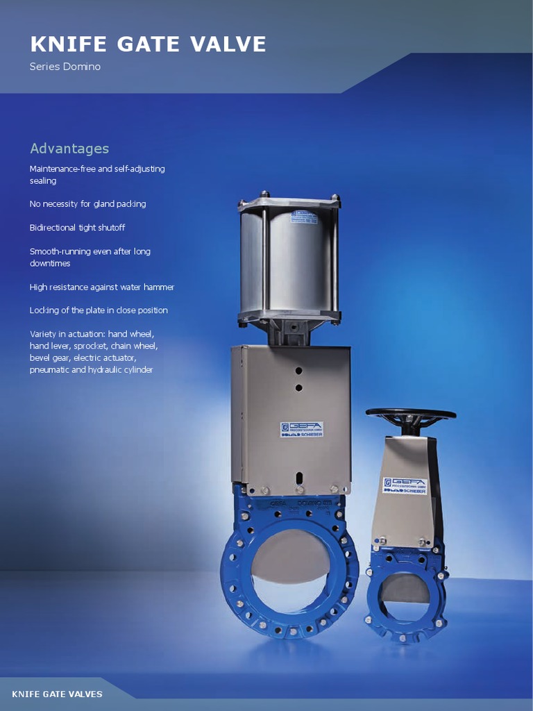 Knife Gate Valve Technical Features and Design: Maintenance-Free ...
