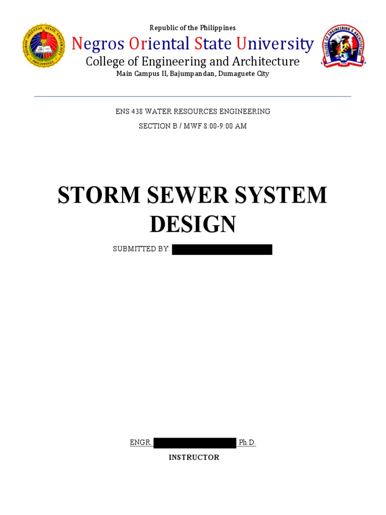 Storm Sewer System Design | PDF | Sanitary Sewer | Concrete