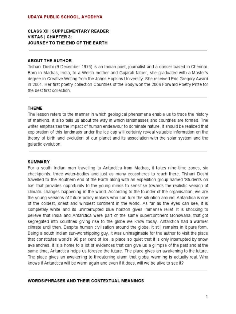 JOURNEY-to-the-end-of-the-EARTH- | PDF | Antarctica | Earth