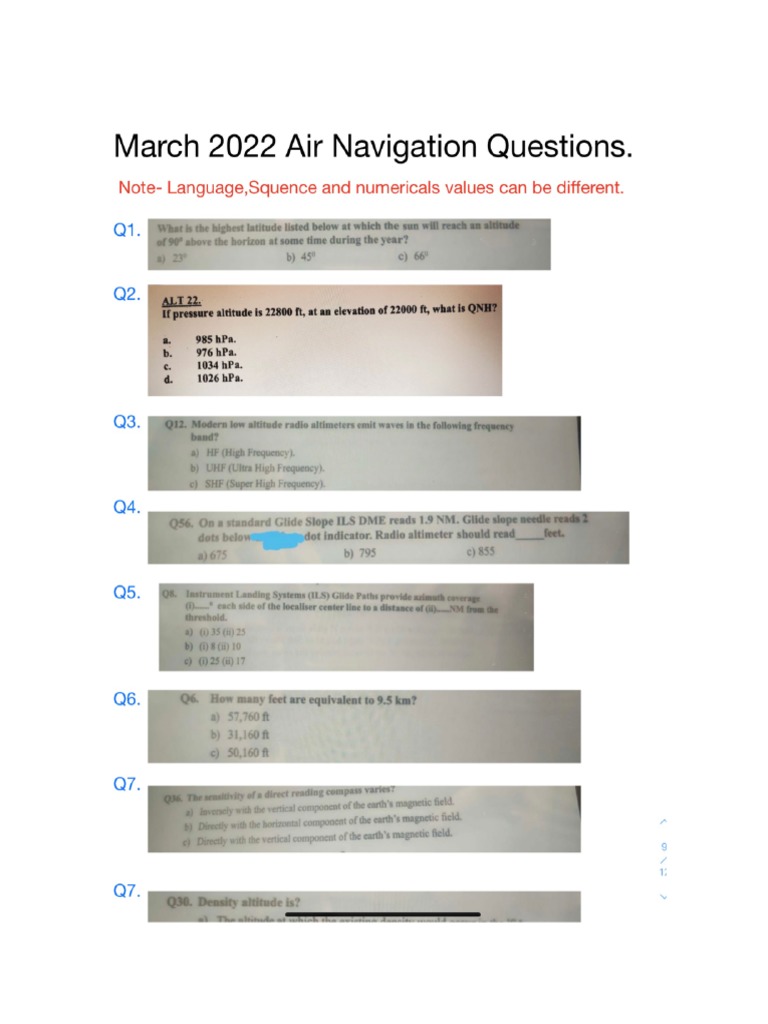 Dgca Exam Pattern | PDF