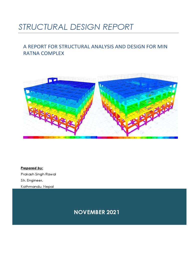 Commercial Building Structural Design Report | PDF | Reinforced ...