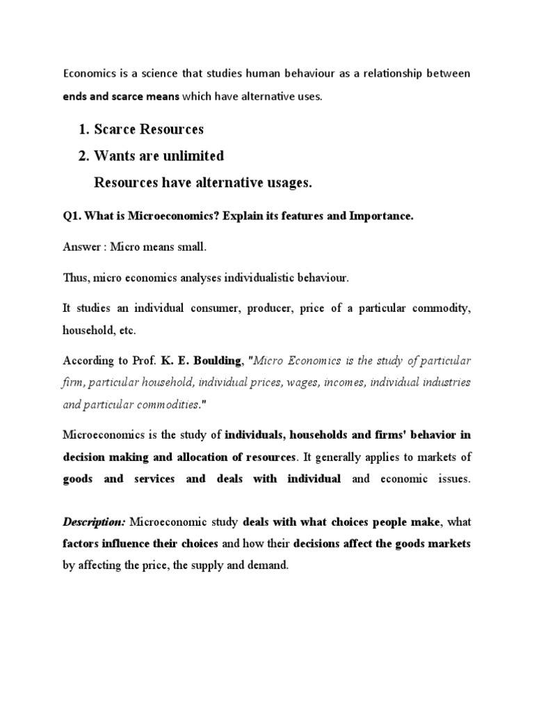 Micro and Macro Economics | PDF | Microeconomics | Economics