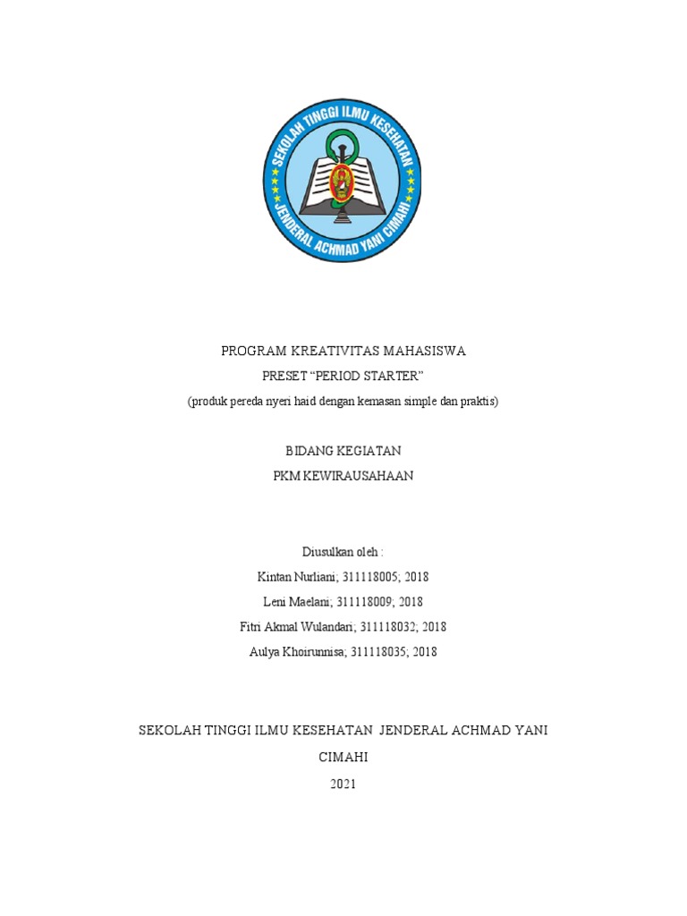 Proposal PKM-K Preset Revisi - 130921 | PDF