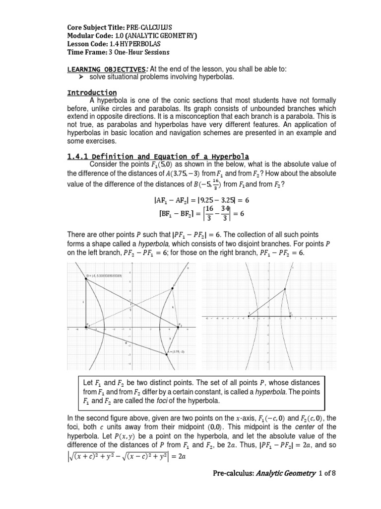 Lesson Code 1 4 Pdf Asymptote Cartesian Coordinate System