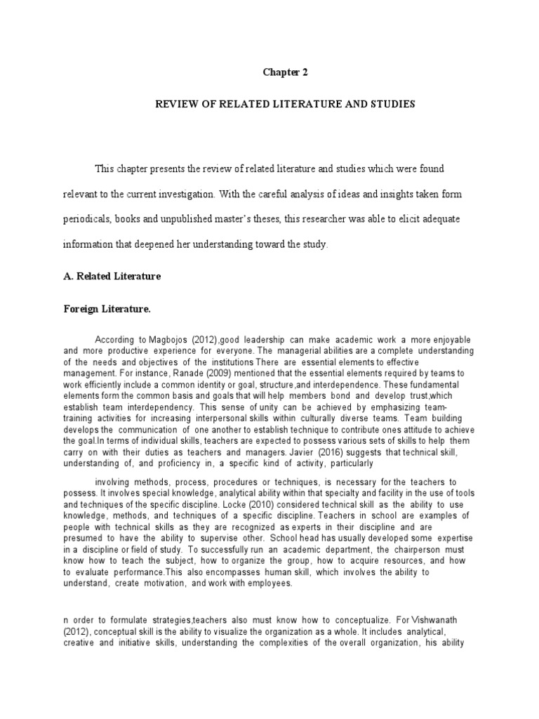 Chapter 2 RRL | PDF | Teaching Method | Teachers