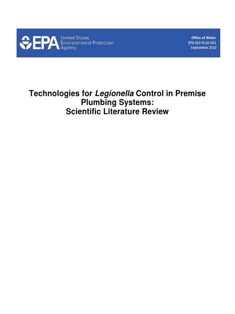 EPA - Tech Legionella Control Plumbing Systems | PDF