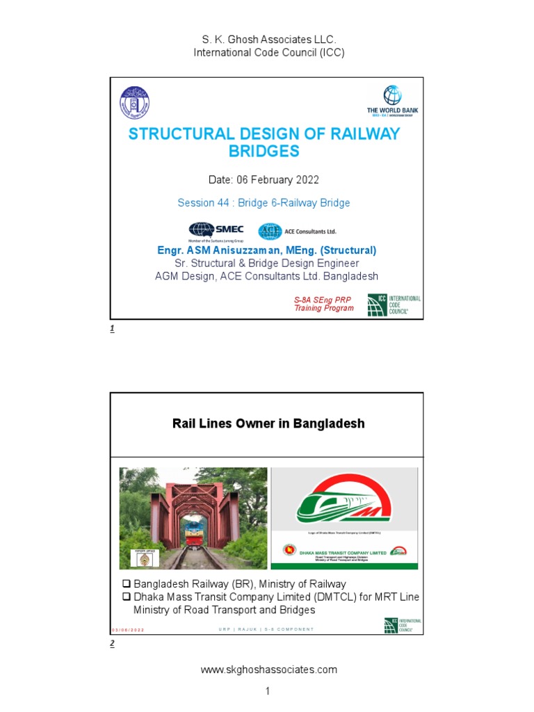 S - 44 - Structural Design of Railway Bridges | PDF | Bearing ...