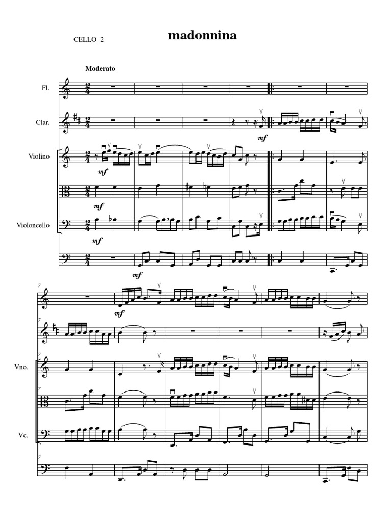 O Mia Bela Madunina OK - Partitura | PDF