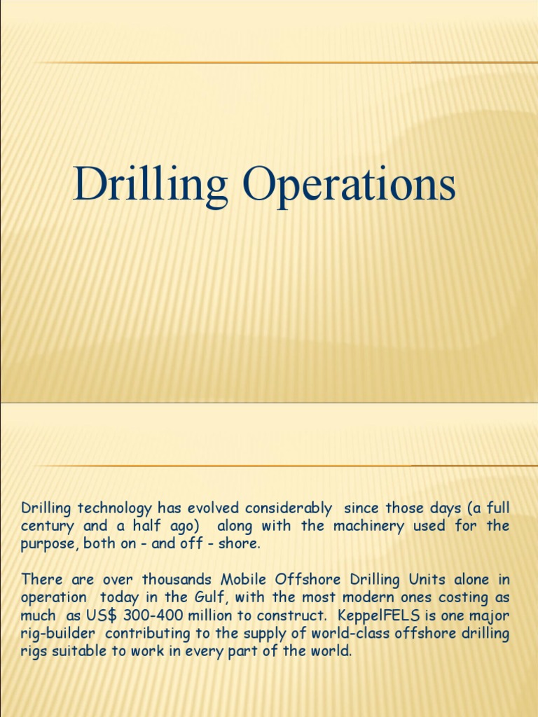 Drilling Operation | PDF | Seismology | Reflection Seismology