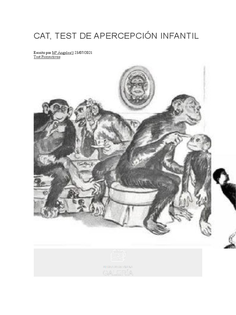Test CAT: Apercepción Infantil y Variantes | PDF | Relaciones ...