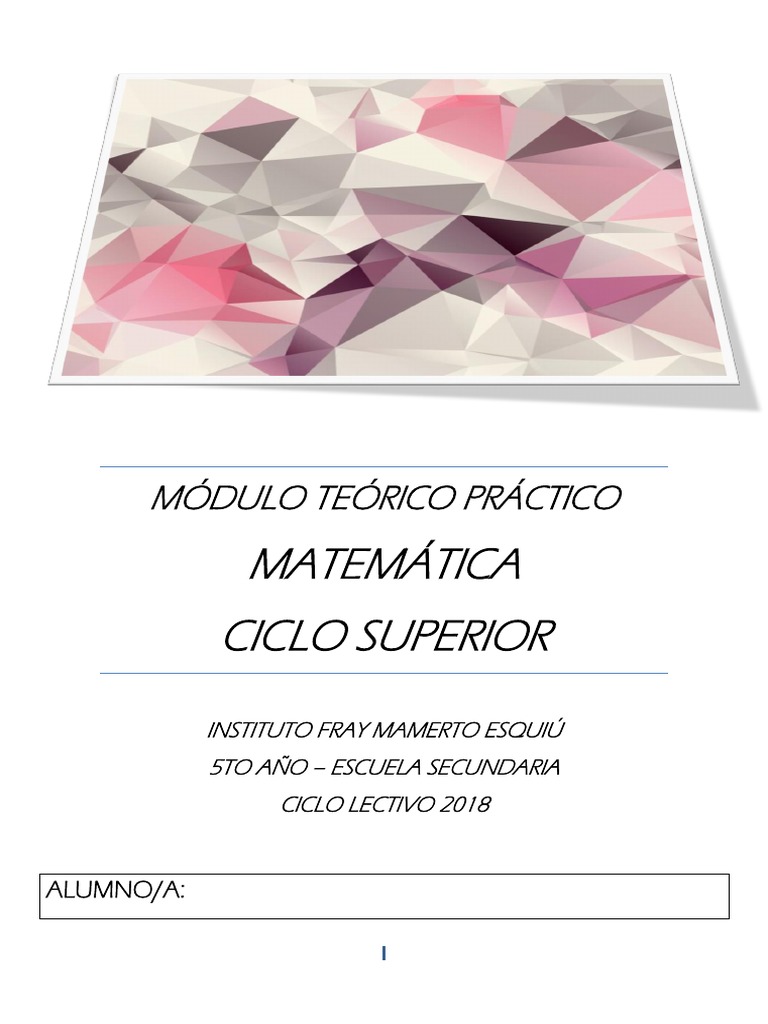 5abc Mat Moduloteorpract | PDF | Logaritmo | Exponenciación