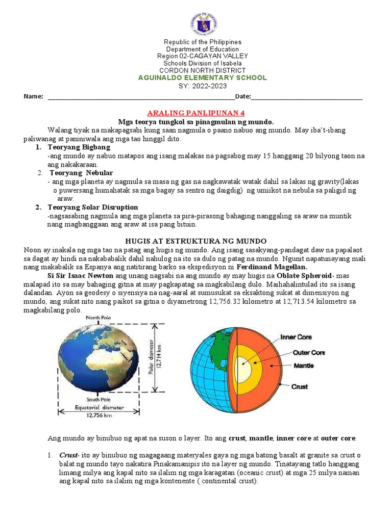 Araling Panlipunan Module | PDF