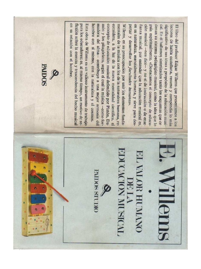 El Valor Humano de La Educacion Musical (Edgar Willems) | PDF