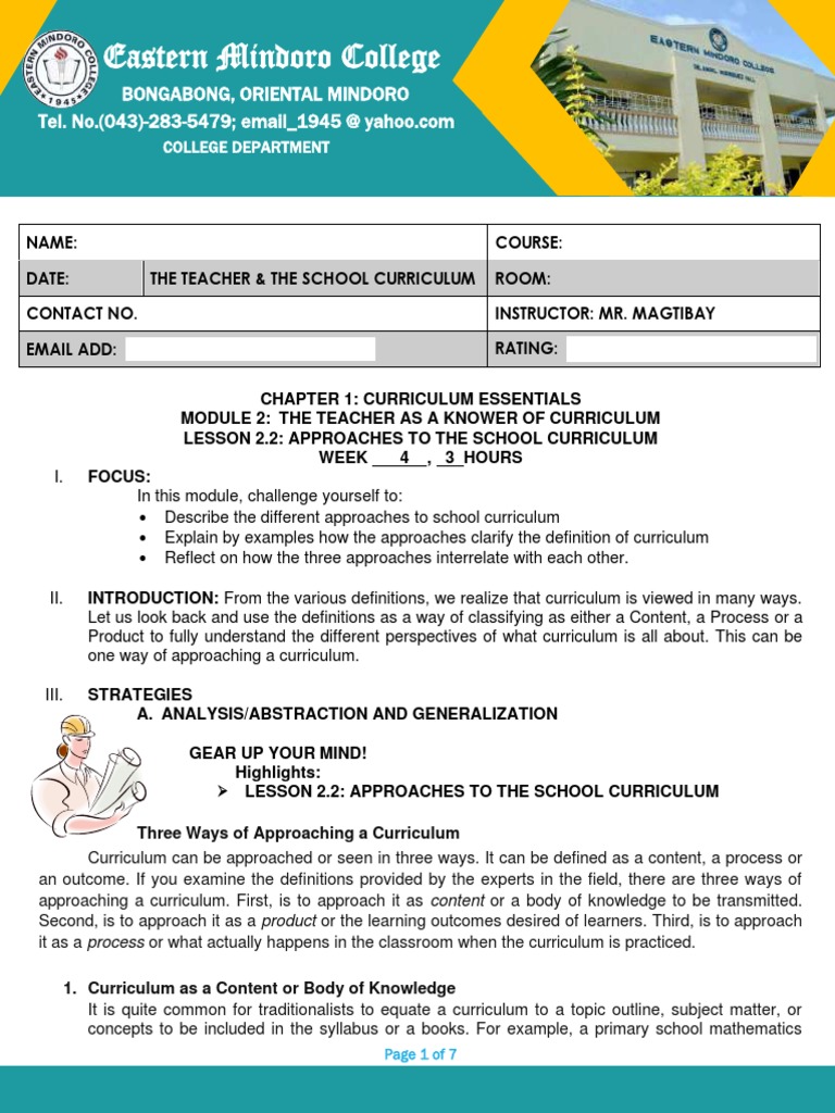 Module 26 | PDF | Curriculum | Teaching Method