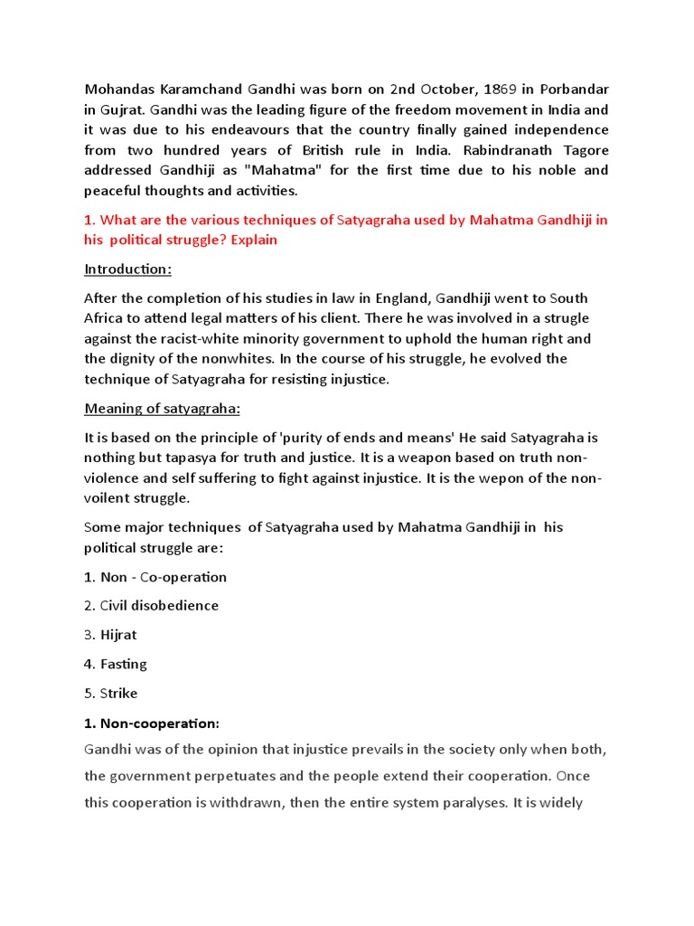 Unit 4 B | PDF | Mahatma Gandhi | Socialism