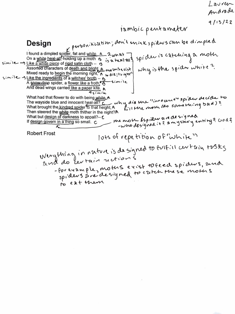 Design by Robert Frost | PDF