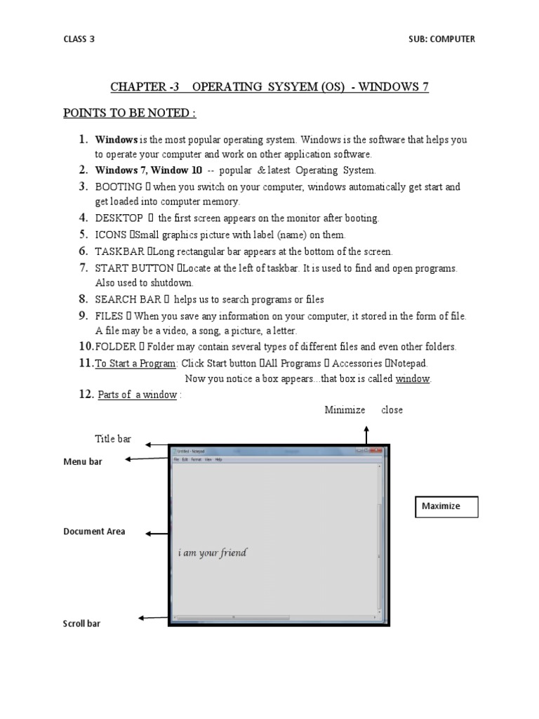 An Introduction to the Operating System Windows 7: Key Features, Interface Elements, and Basic ...