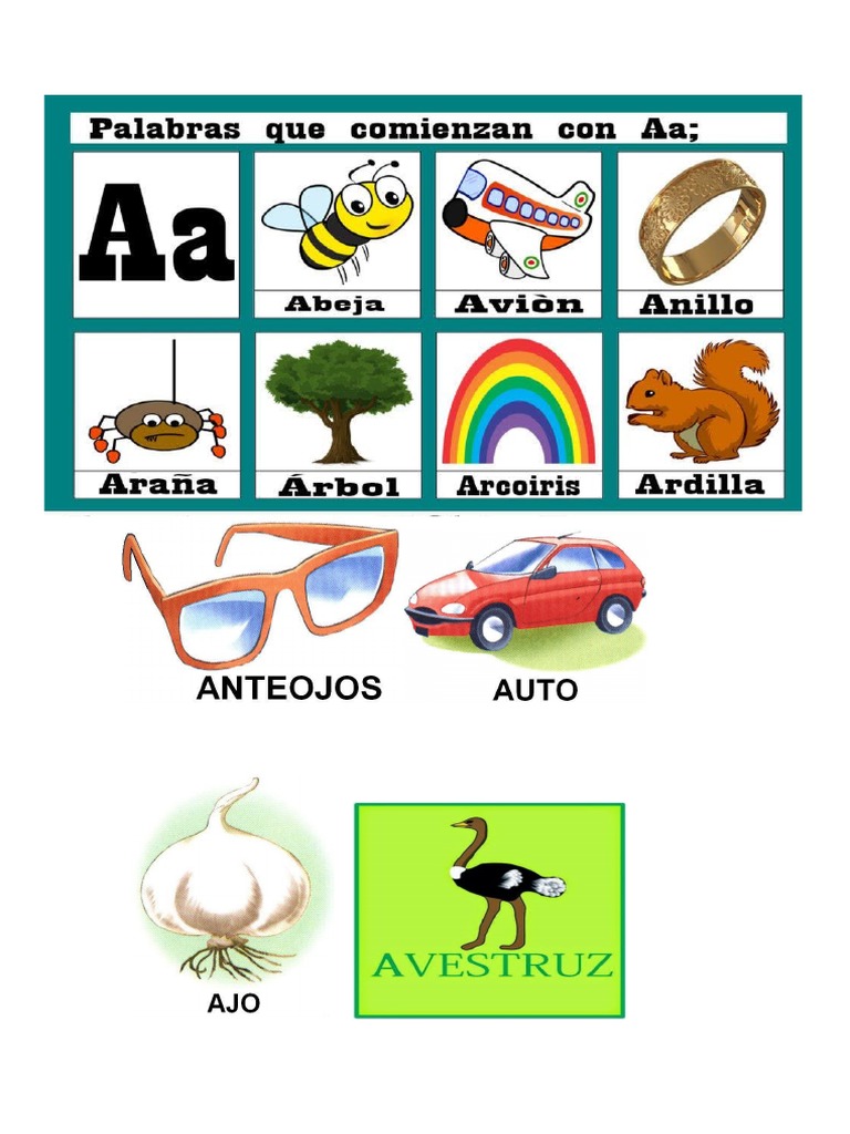 Palabras Con A | PDF